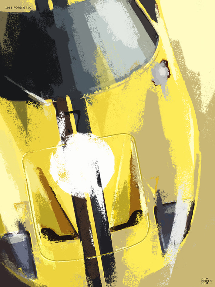 1966 FORD GT40 yellow – Oilypixels